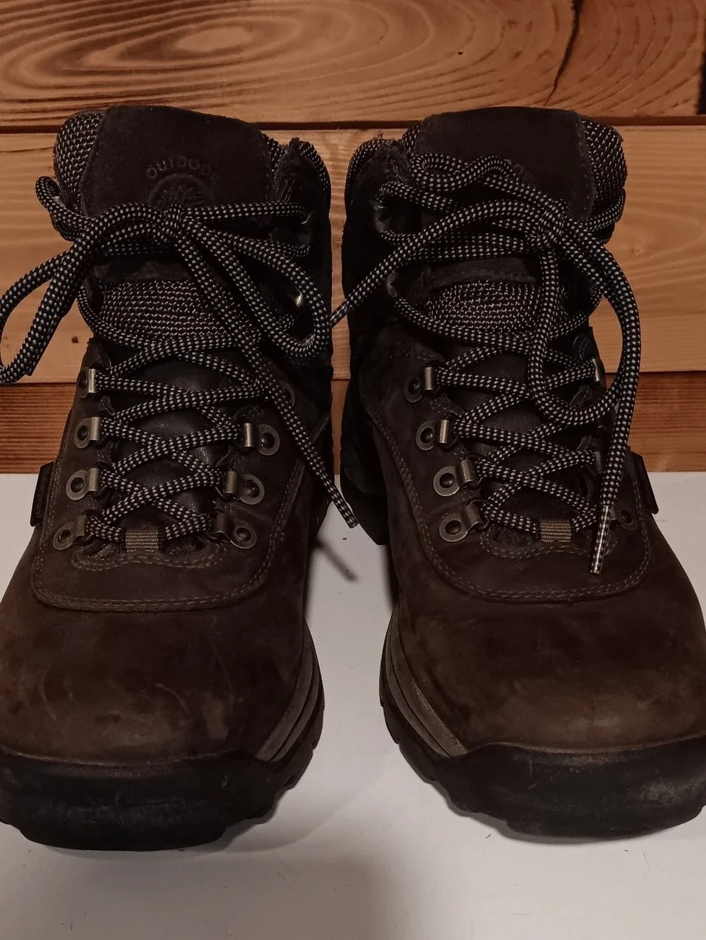 Timberland | Shoes | Timberland Leather Waterproof Hiking Boots Mens 85 ...